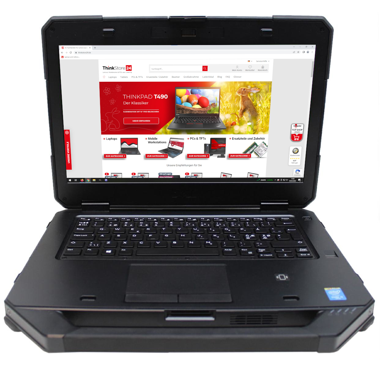 Dell Latitude Rugged 5414 Outdoor-PC Intel i5-6300U 8GB RAM 256GB SSD ...